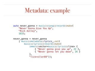 Pseudo dynamic immutable records in C++ | PPT