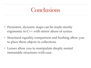 Pseudo dynamic immutable records in C++ | PPT