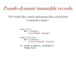 Pseudo dynamic immutable records in C++ | PPT
