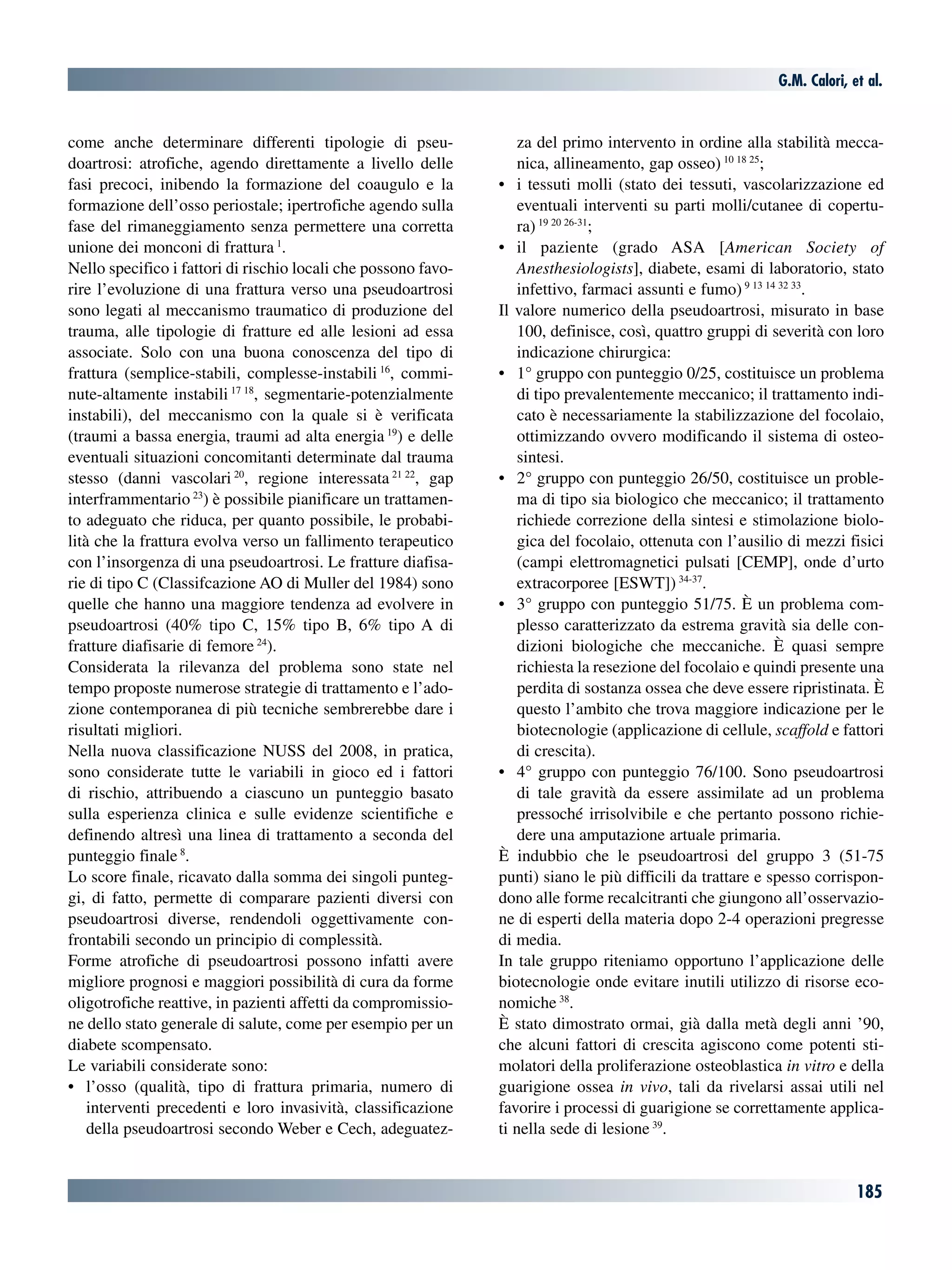 Pseudoartrosi e perdite di sostanza | PDF