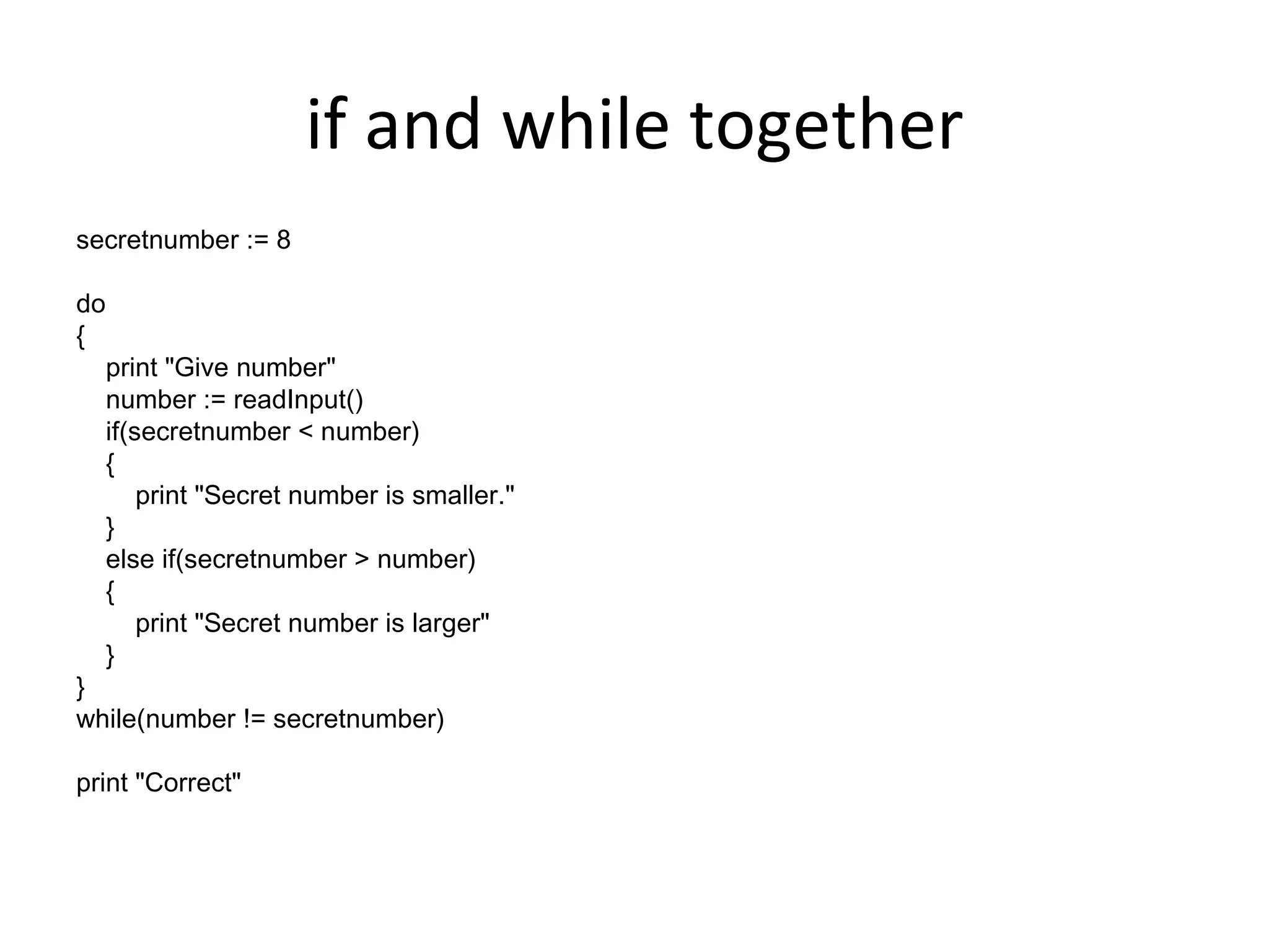 Pseudocode used in IMP-35 course | PPT | Programming Languages | Computing