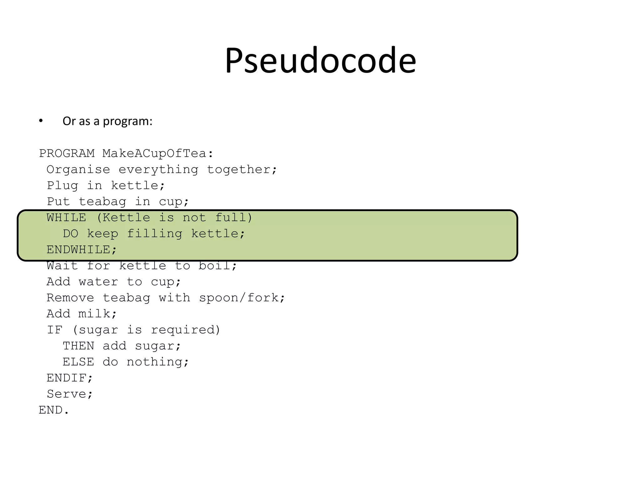 Introduction to Pseudocode | PPTX | Programming Languages | Computing