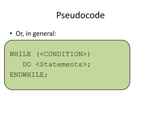 Introduction to Pseudocode | PPTX | Programming Languages | Computing
