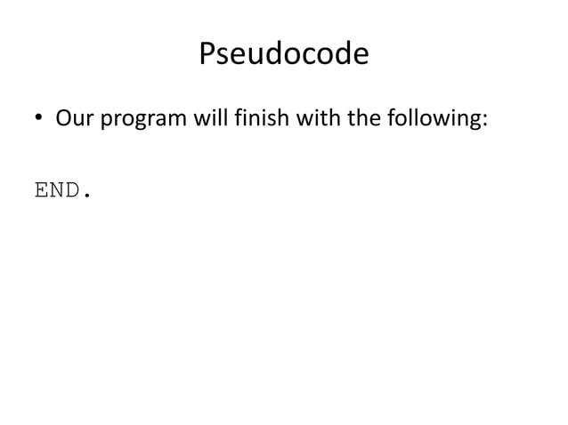 Introduction to Pseudocode | PPTX | Programming Languages | Computing