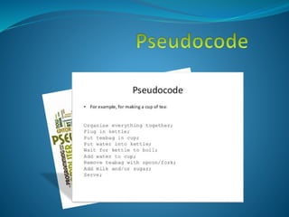 Pseudocode | PPTX