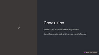 Pseudocode-A-Visual-Guide for new learners | PPT