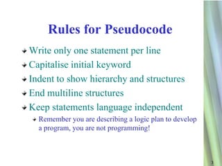 Pseudocode flowcharts | PPTX