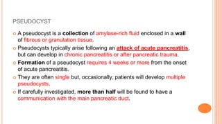 Pseudocyst | PPTX