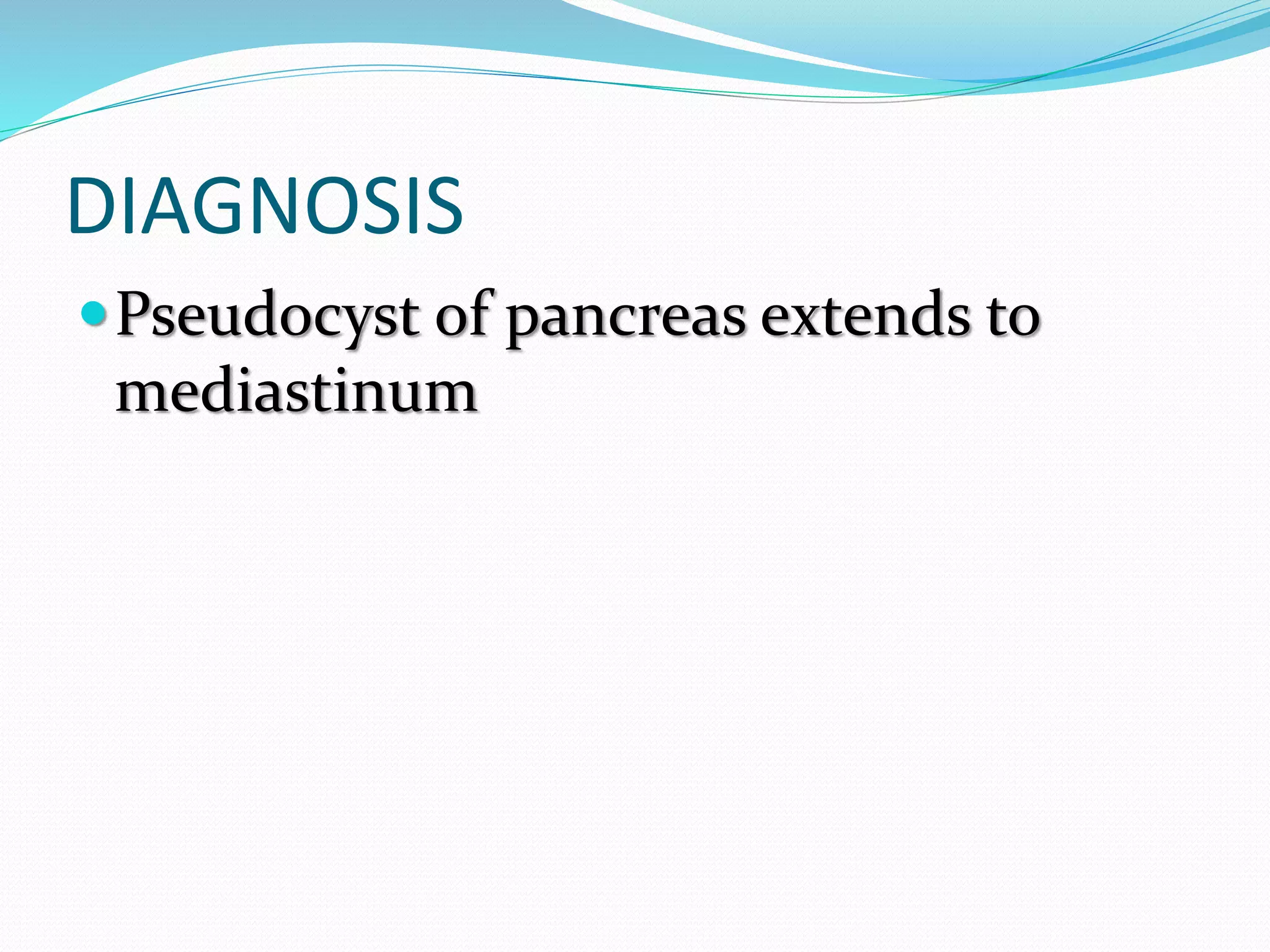 Pseudocyst of pancreas | PPTX