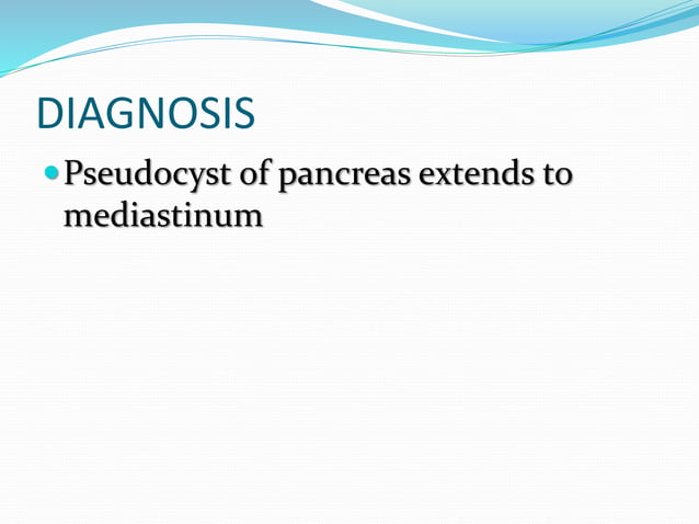 Pseudocyst of pancreas | PPTX