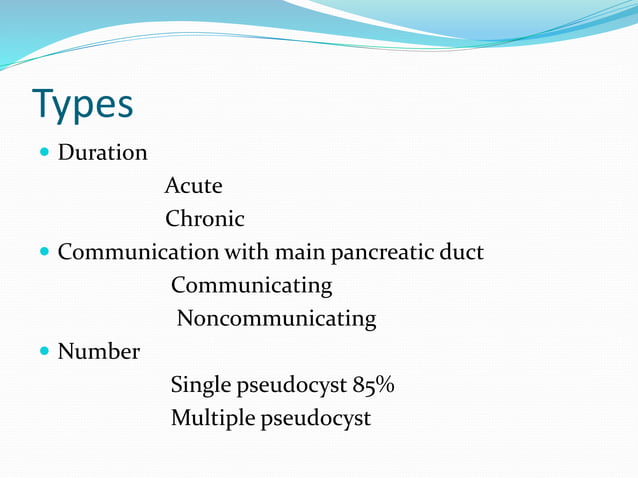 Pseudocyst of pancreas | PPTX