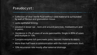 Management of Pseudocyst Of Pancreas.pptx
