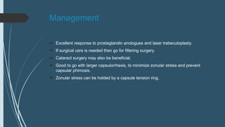 Pseudoexfoliative syndrome and pigment dispersion syndrome and glaucoma ...