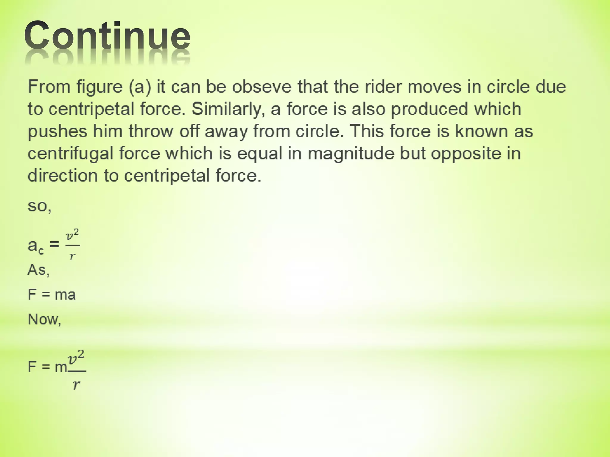 Pseudo forces, coriolis force,centrifugal force (mechanics) | PPT Pseudo forces, coriolis force,centrifugal force (mechanics) | PPT