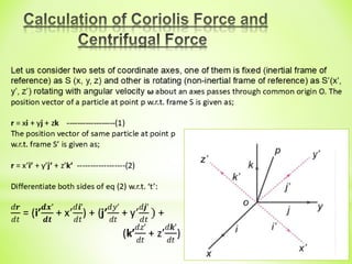 Pseudo forces, coriolis force,centrifugal force (mechanics) | PPT