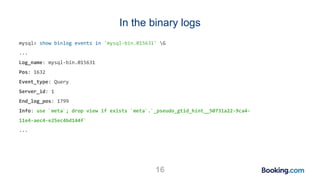 Pseudo GTID and Easy MySQL Replication Topology Management | PPT