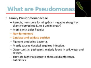 Pseudomonas | PPTX