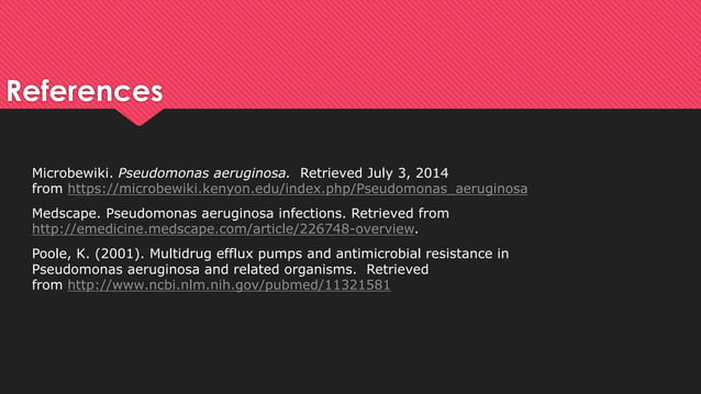 Pseudomonas aeruginosa mini-presentation | PPTX