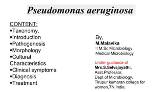Pseudomonas aeruginosa-M | PPTX