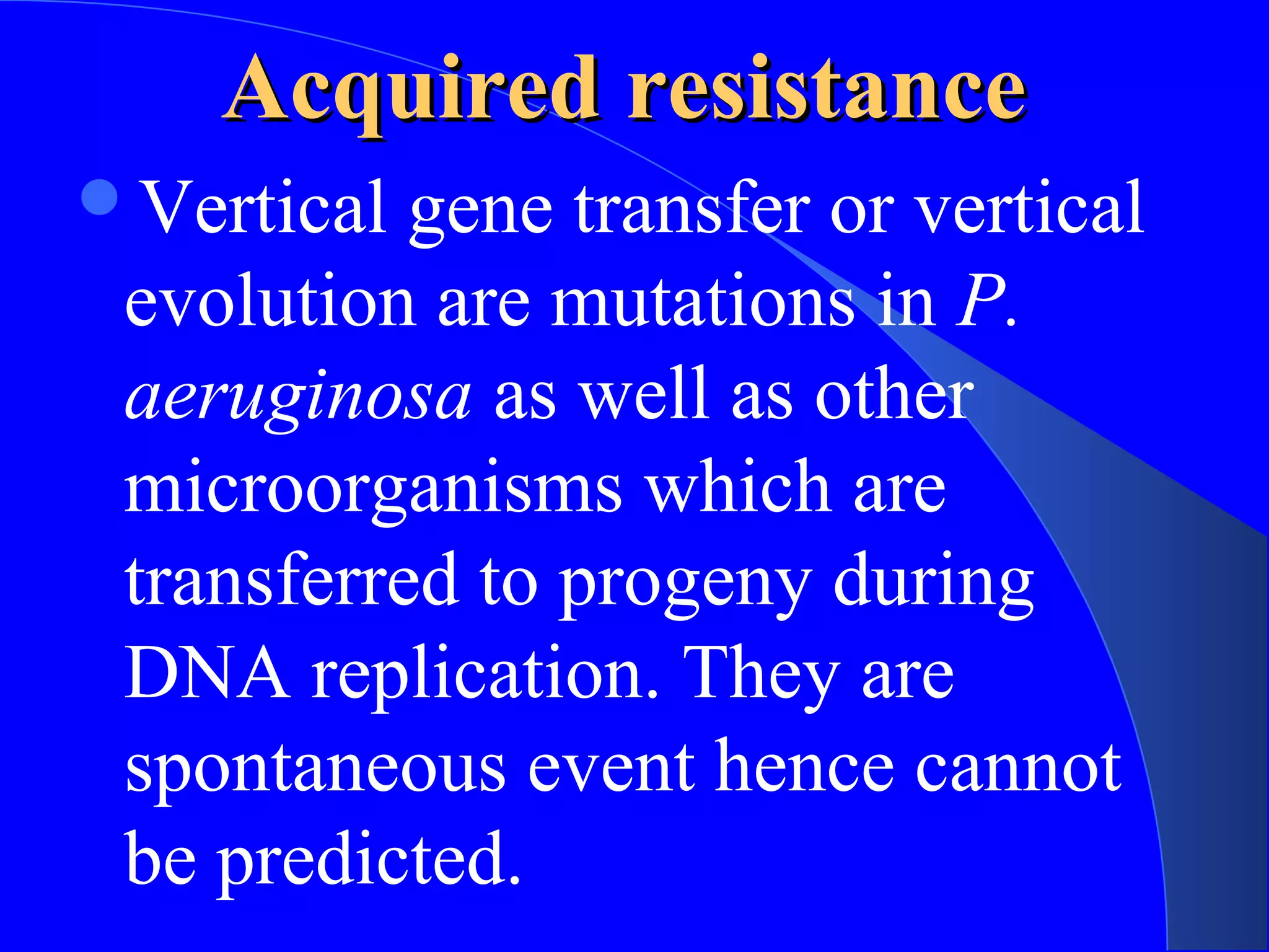 Pseudomonas aeruginosa an epitome of a drug resistance in bacteria | PPT