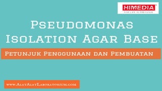 Pseudomonas Isolation Agar Base | PPT