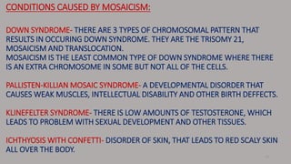 Pseudomosaicism and confined placental mosaicism | PPTX