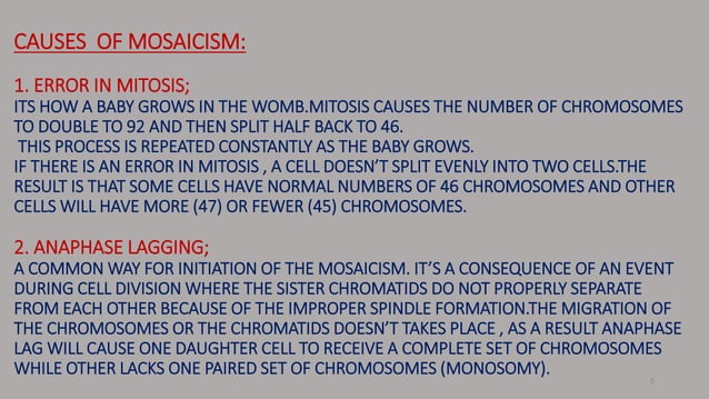Pseudomosaicism and confined placental mosaicism | PPTX
