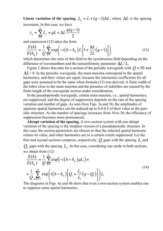 Pseudoperiodic waveguides with selection of spatial harmonics and modes | PDF | Physics | Science