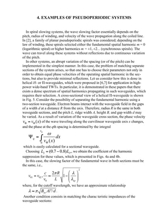 Pseudoperiodic waveguides with selection of spatial harmonics and modes | PDF | Physics | Science