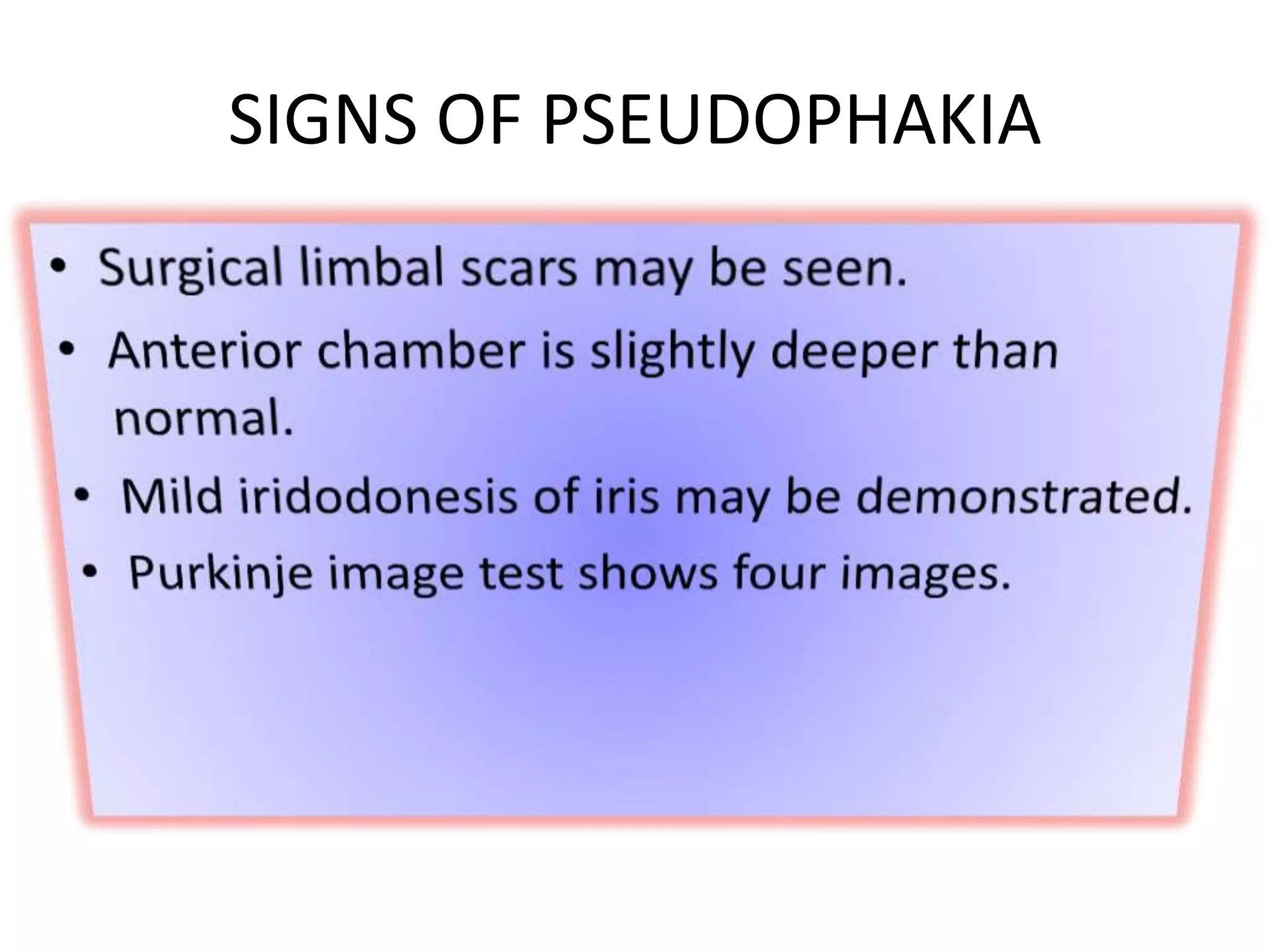 Pseudophakia | PPTX