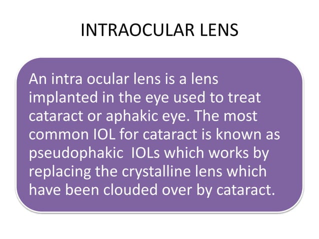 Pseudophakia | PPTX | Eye and Vision Conditions | Diseases and Conditions