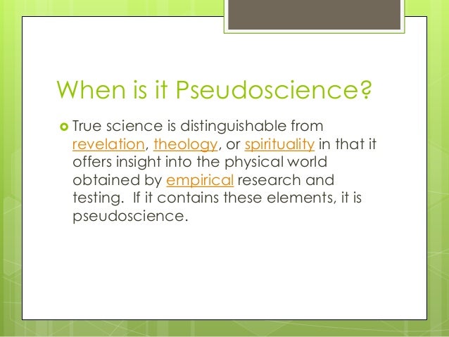Pseudoscience