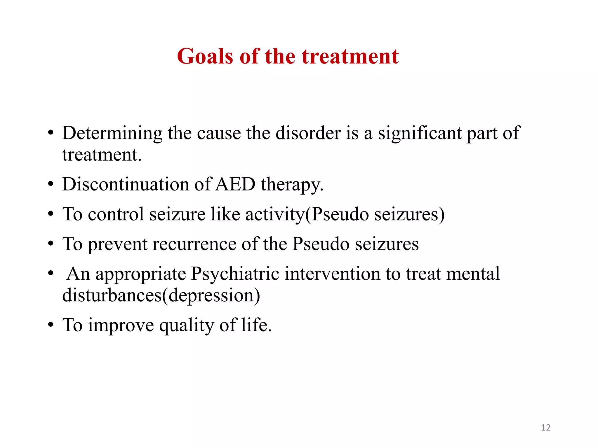case on Pseudo seizures with depression | PPTX