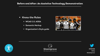 Web Accessibility Before and After, PSEWeb 2014 | PDF