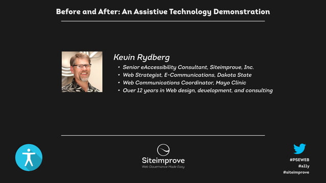 Web Accessibility Before and After, PSEWeb 2014 | PDF