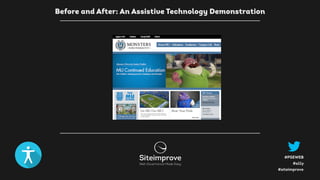 Web Accessibility Before and After, PSEWeb 2014 | PDF