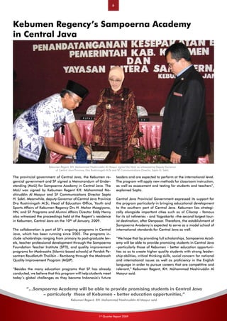 Putera Sampoerna Foundation Report Quarter 1 2009 | PDF