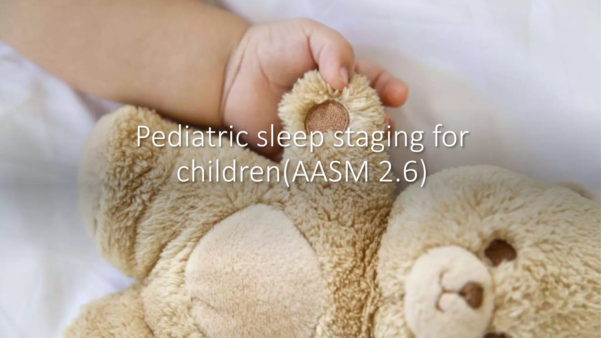Pediatric Polysomnography (Sleep study) | PPTX
