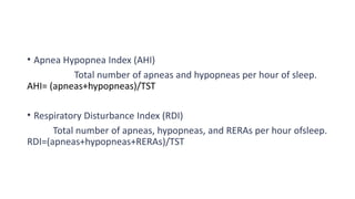 Polysomnography and its parameters- a complete overview. | PPT