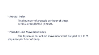 Polysomnography and its parameters- a complete overview. | PPT