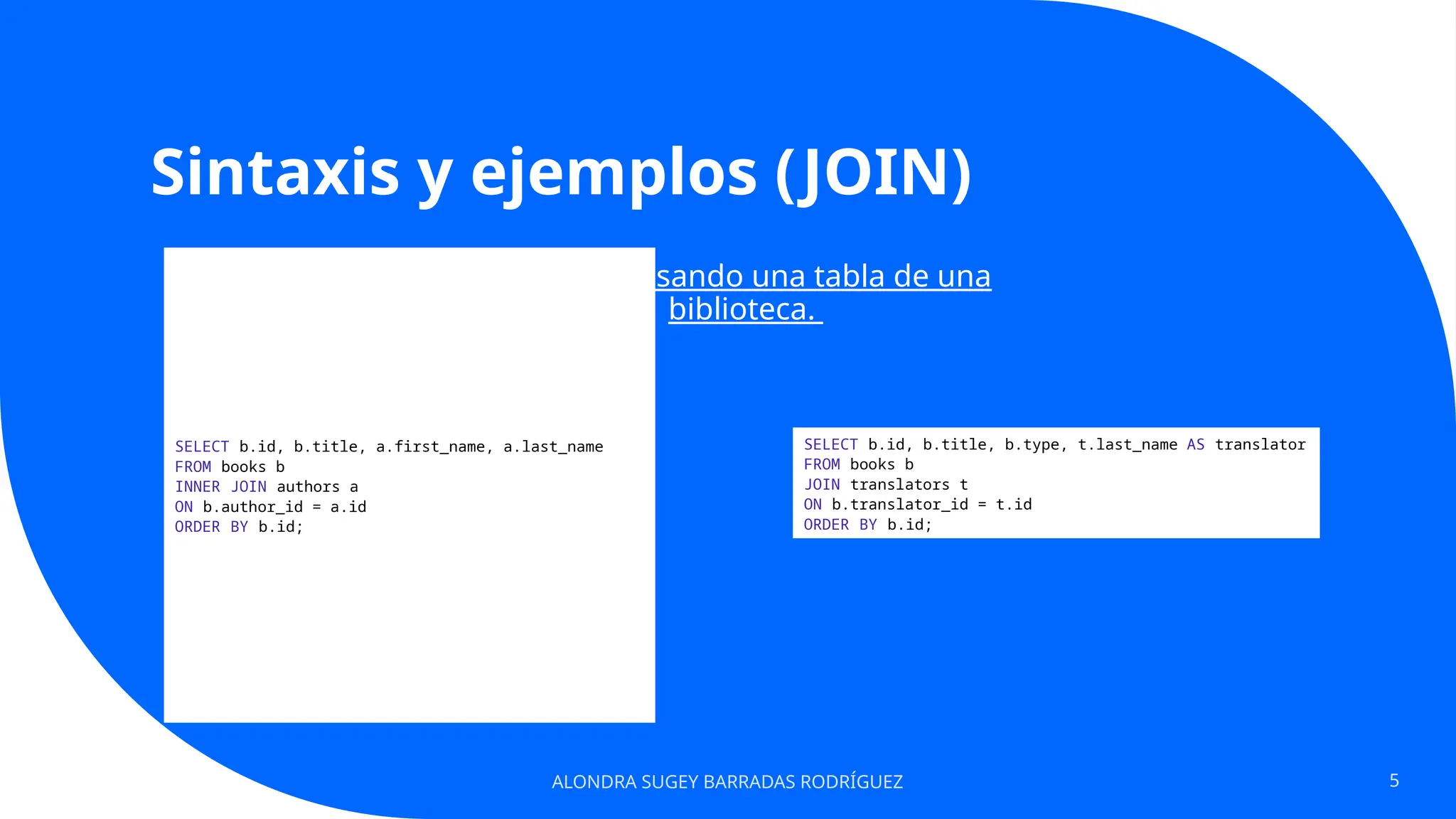 MANEJO DE CONSULTAS MULTITABLA COMO JOIN EN ACCESS Y SQL | PPTX