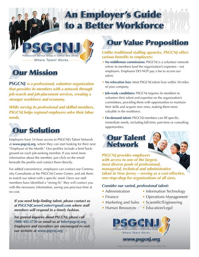 PSGCNJ Employer Flyer | PDF