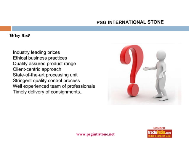 PSG International Stone | PPT