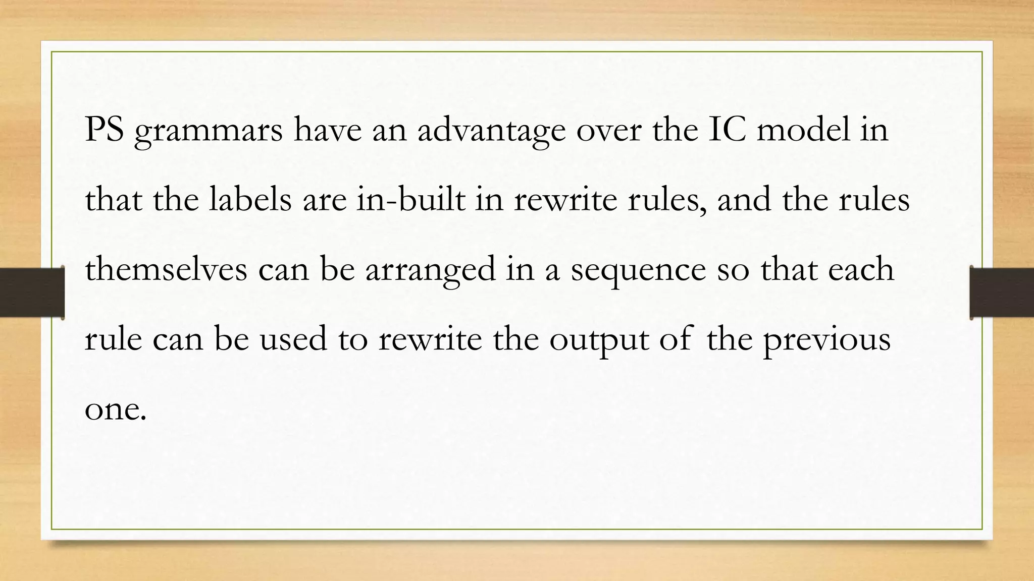 Phrase Structure Grammar | PPTX