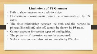 Phrase Structure Grammar | PPTX