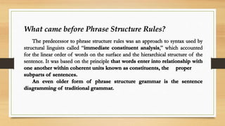Phrase Structure Grammar | PPTX
