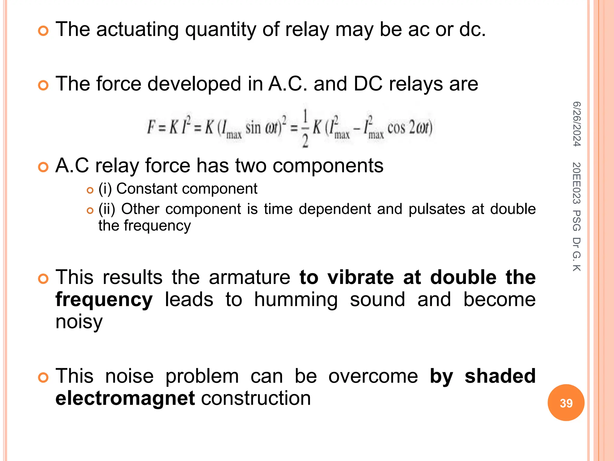 Protection and Switch Gear Introduction Relay PPT ppt | PPT