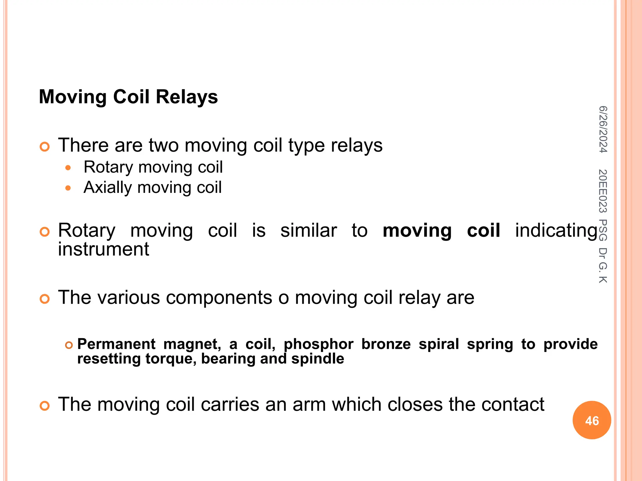 Protection and Switch Gear Introduction Relay PPT ppt | PPT