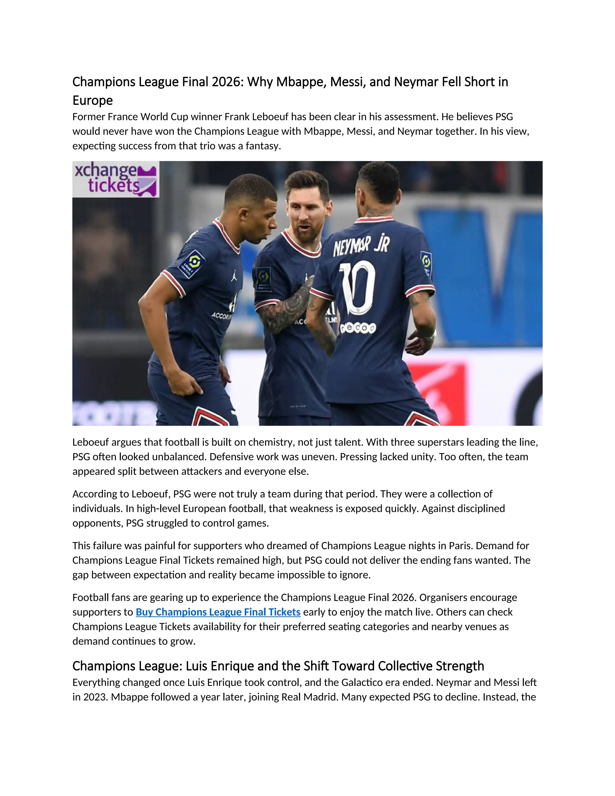 PSG’s Galactico Era and the Champions League Final Dream.docx