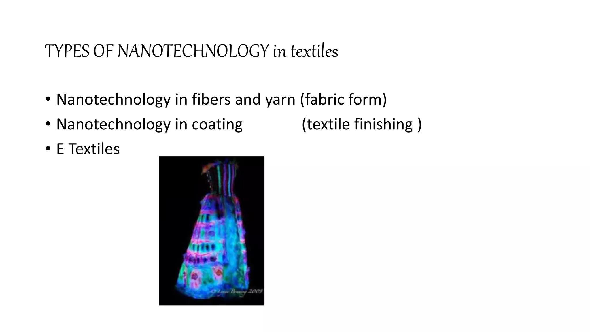 APPLICATIONS OF NANO AND BIOTECHNOLOGY IN TEXTILE INDUSTRIES | PPTX